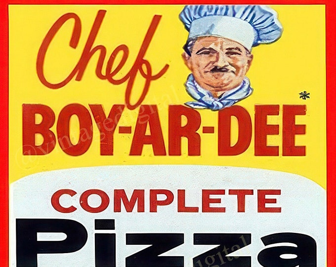 Vintage Chef Boy-ar-dee Spaghetti and Meatballs Ad // 1950s // Retro ...