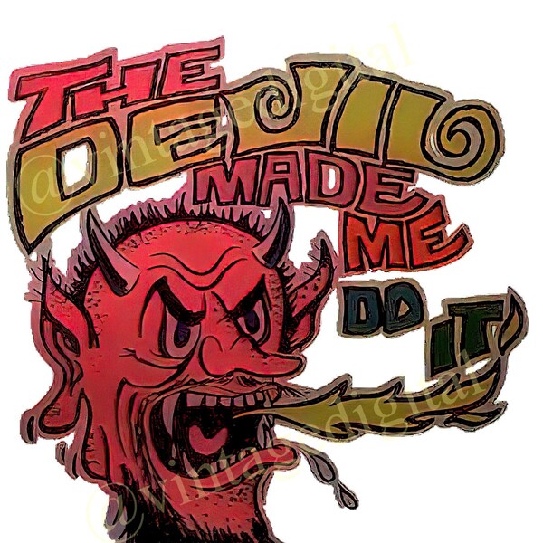 Devil Made Me - Etsy