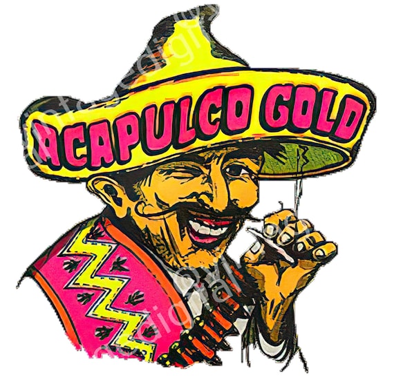 Vintage 1970s Acapulco Gold Iron On T Shirt Transfer Digital Etsy