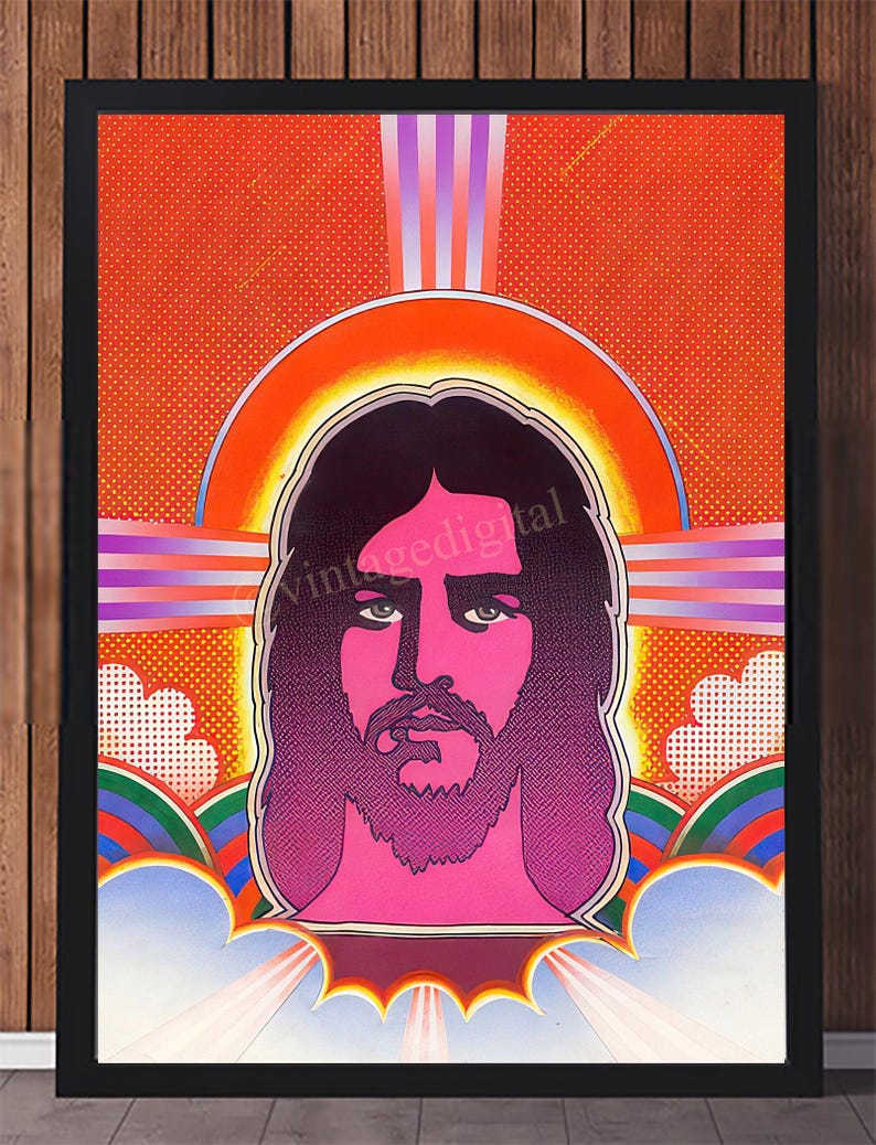 Vintage 1970s Jesus Christ Superstar Poster Replica DIGITAL Download ...