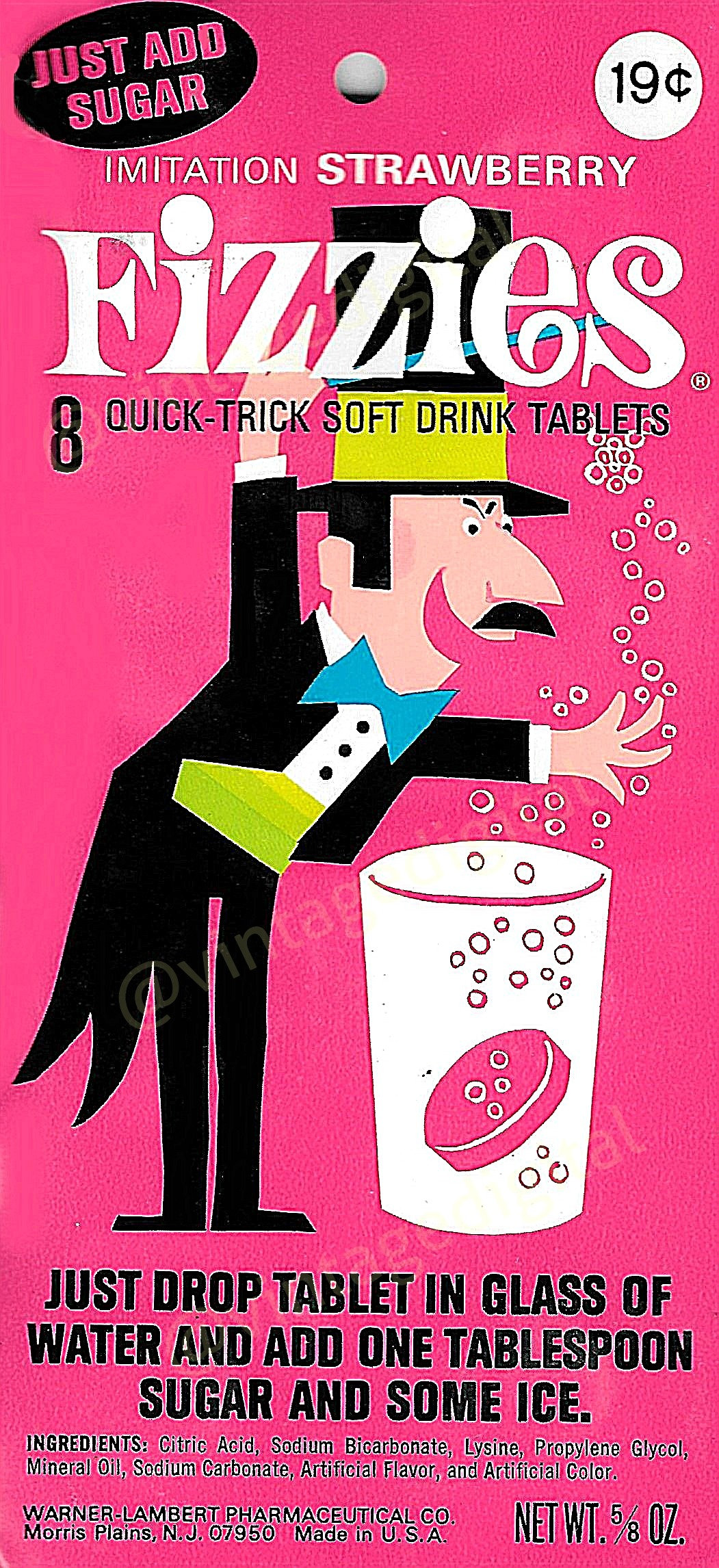 Set of 7 Vintage 1960s Fizzies Drink Tablets DIGITAL Packets - Digital ...