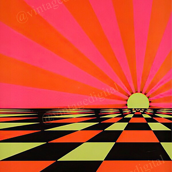 Op Art Poster - Etsy
