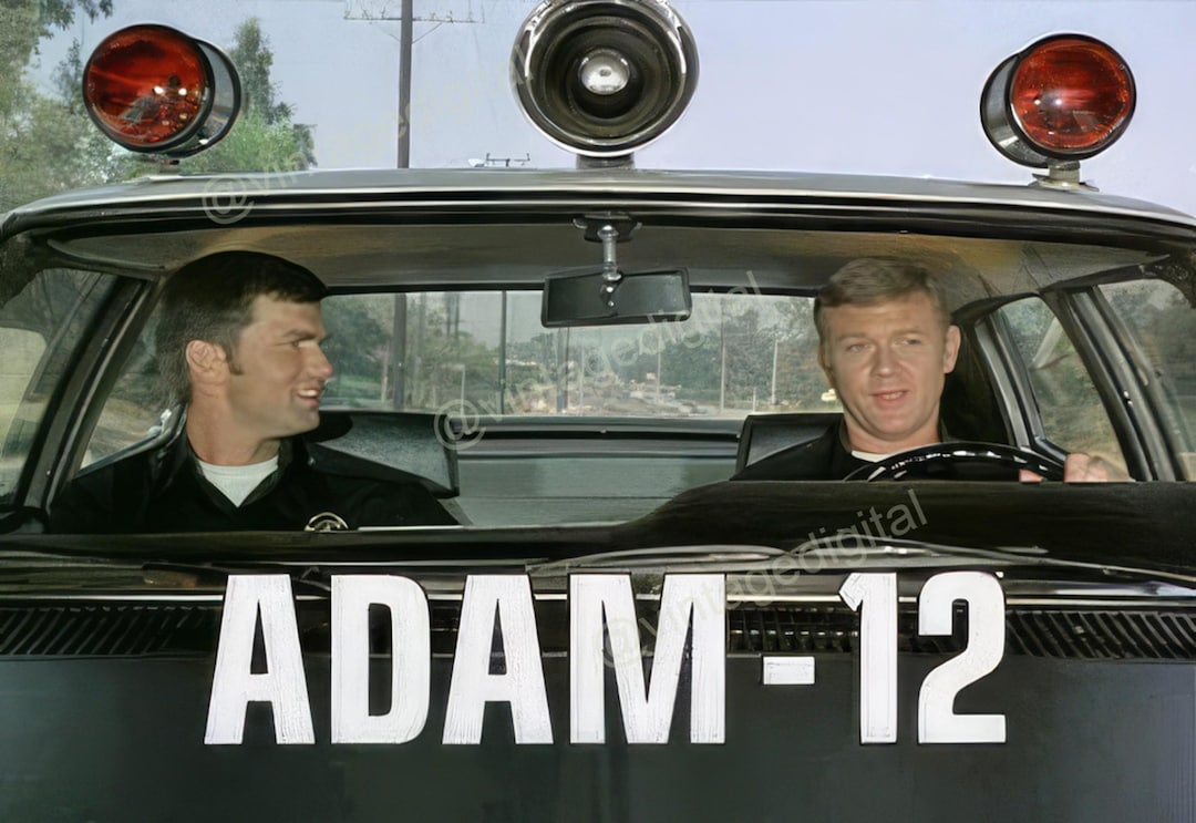 1960s ADAM-12 TV Show Logo Digital Art Download Printable - Instant ...