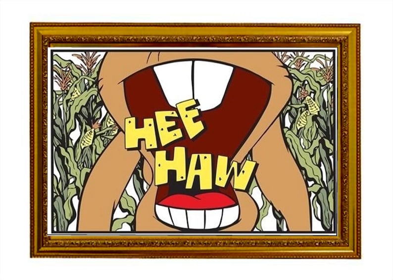 1970s Hee Haw TV Show Logo Frameable Art DIGITAL Download Printable ...