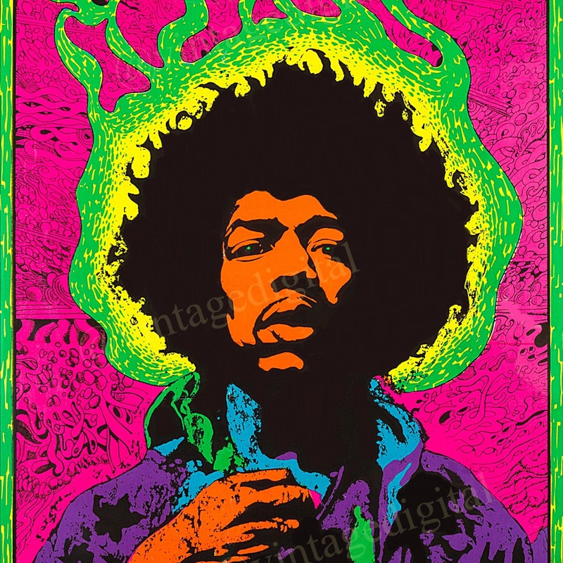Poster Print Jimmy Hendrix - Etsy