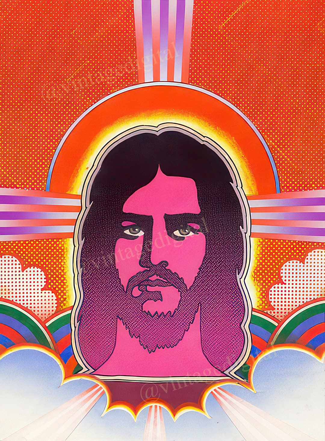 Vintage 1970s Jesus Christ Superstar Poster Replica DIGITAL Download ...