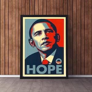 Barack Obama Hope Replica Poster Digital Art Download Printable ...