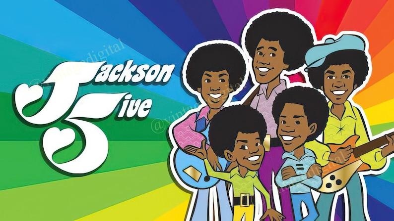 1970s Jackson 5 TV Show Cartoon Opening Digital Art Download Printable ...