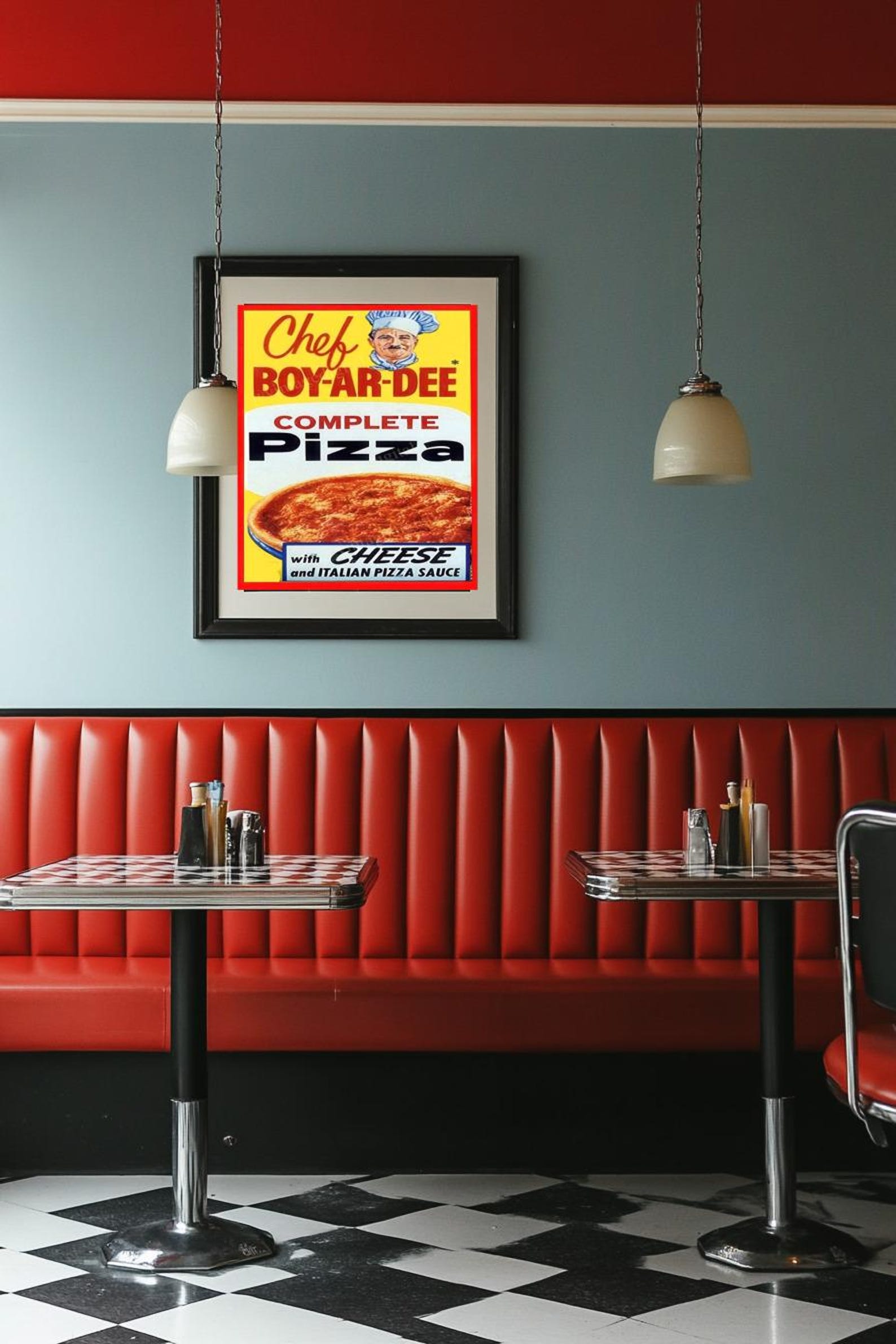 Vintage 1960s Chef Boy-ar-dee Complete Pizza Product Box - Frameable ...