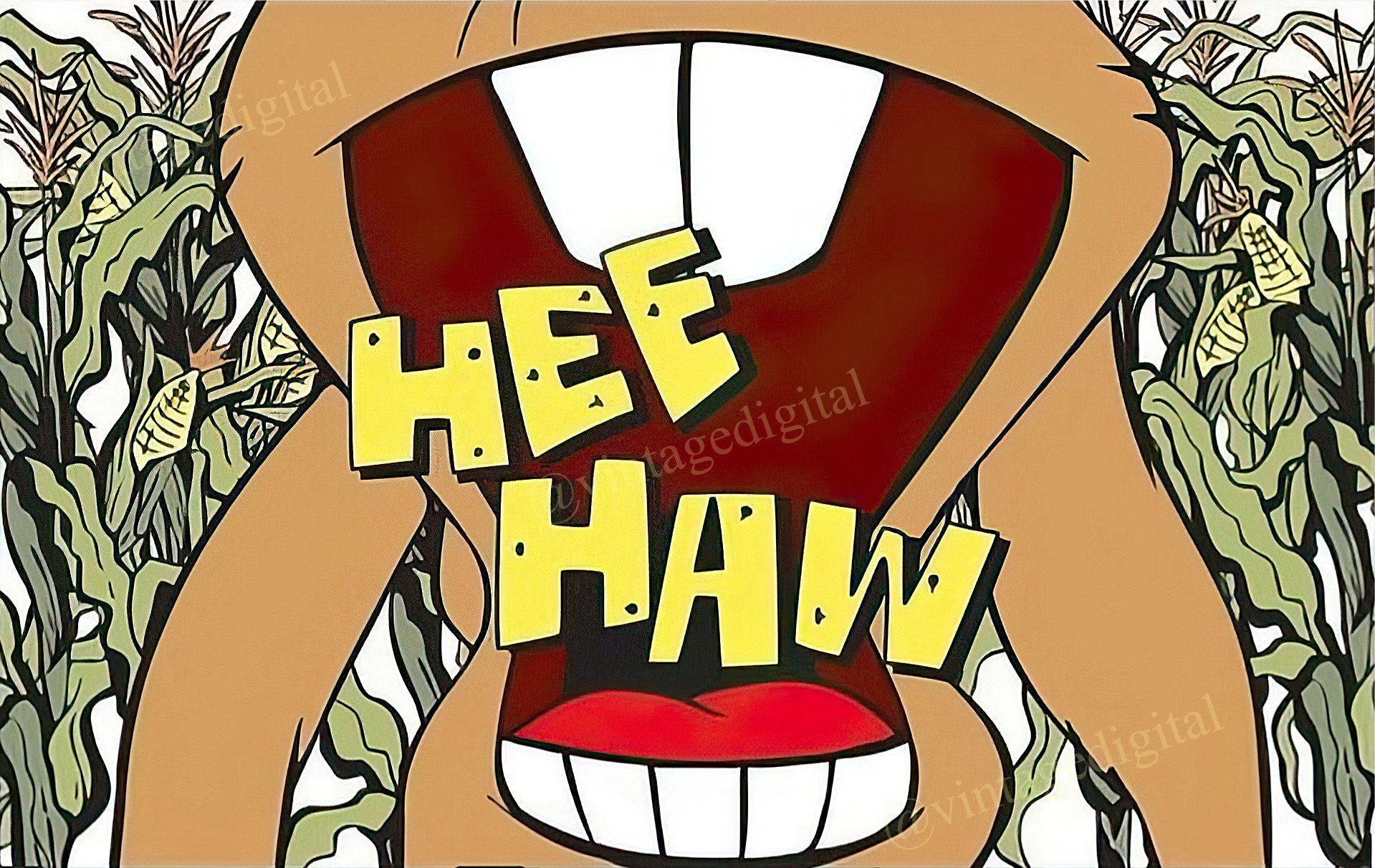 1970s Hee Haw TV Show Logo Frameable Art DIGITAL Download Printable - Instant Download - Etsy
