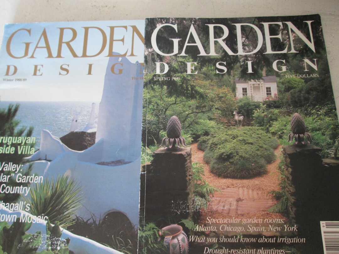 Vintage Garden Design Magazines Winter 1988-89 Spring 1989 Garden ...