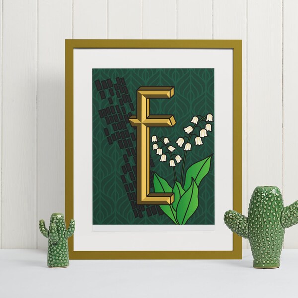 Letter E Wall Art - Etsy