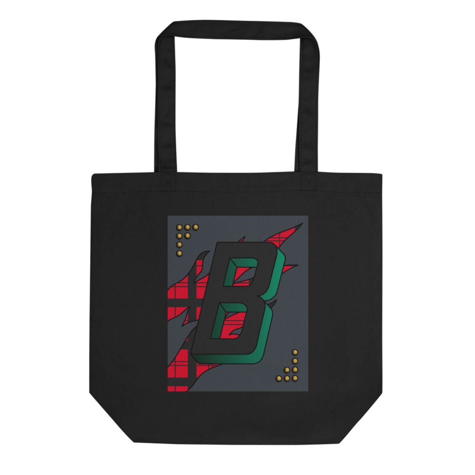 Tote Bag, Letter B Monogram Bag, Art Bag, Monogram Tote, Monogram Tote ...