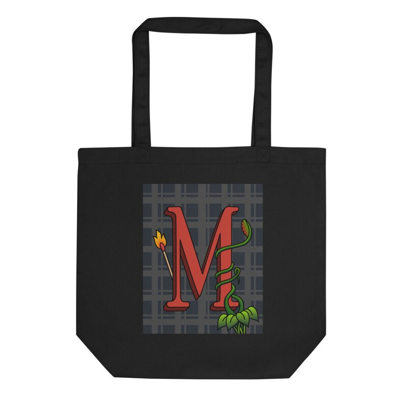 Tote Bag, Letter M Monogram Bag, Art Bag, Monogram Tote, Monogram Tote ...