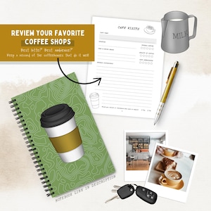 Coffee Journal Template Digital Download, Coffee Tasting Notebook and ...