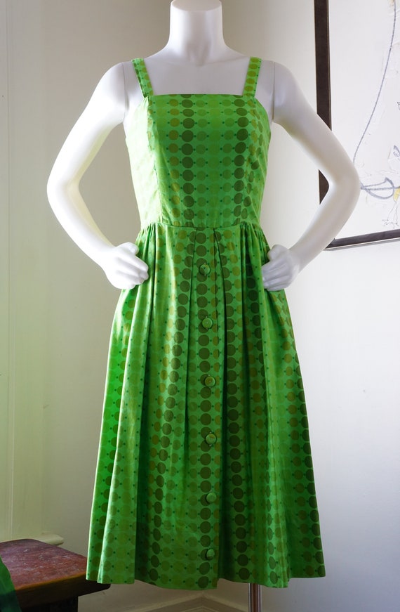 Vintage 1950s/1960s Sundress / GiGi Originals / Green… - Gem