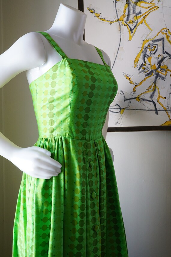 Vintage 1950s/1960s Sundress / GiGi Originals / Green… - Gem
