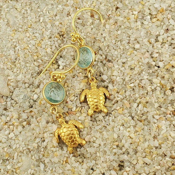 Sea Turtles Earrings - Etsy