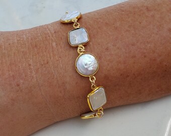 Bezel Set Pearl | Etsy