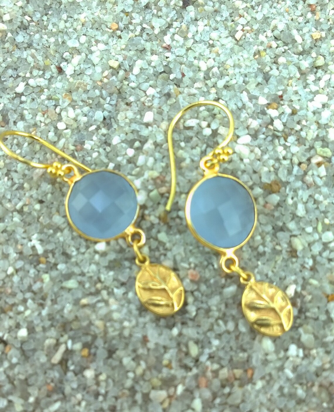 Fern XI: Unusual Lavender Chalcedony Coins With Woodland Fern - Etsy
