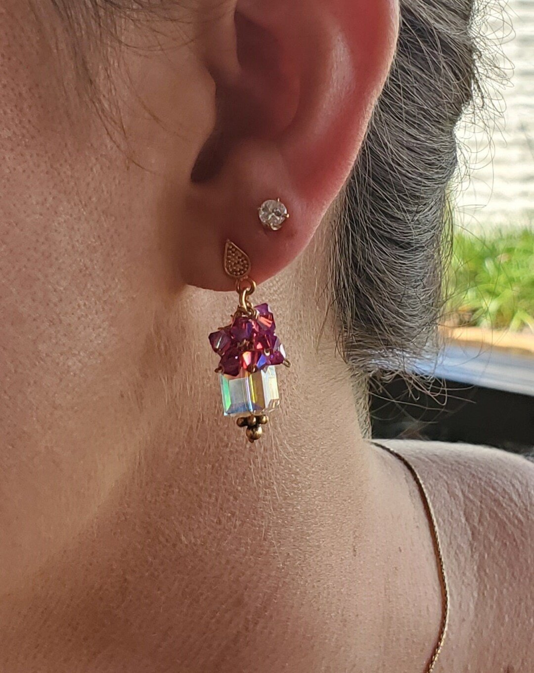 Party Sparkle: A Cluster of Fuschia Crystal - Etsy