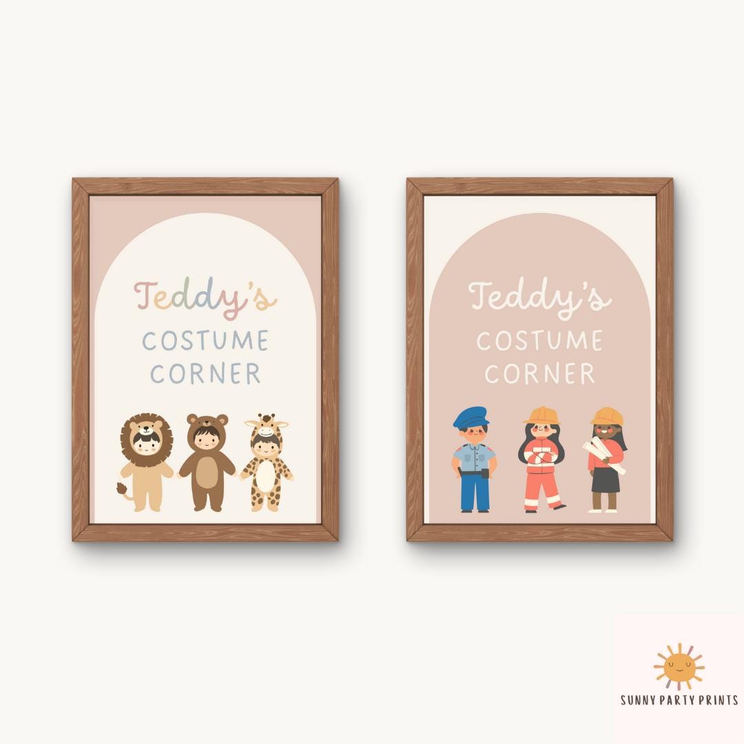 FULLY EDITABLE - Costume Corner Poster Digital Canva Template - Etsy
