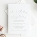 Signature Calligraphy Wedding Invitation Template, Hand Written ...