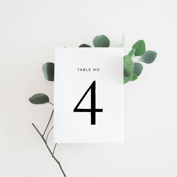White Table Numbers - Etsy