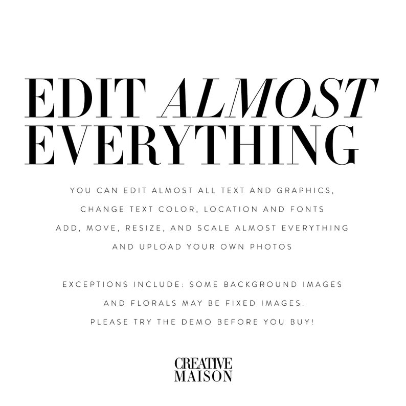 Signature Calligraphy Envelope Template Hand Written Simple | Etsy