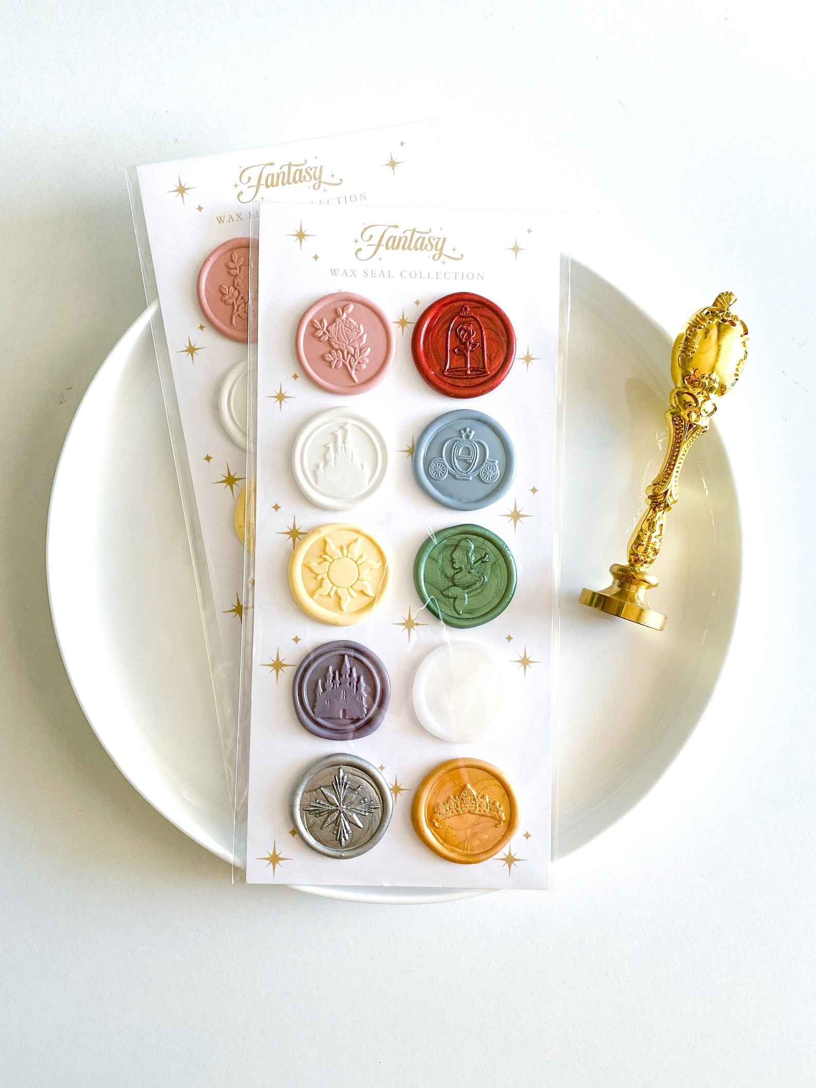 Fantasy Wax Seal Collection Self Adhesive Princess Rose - Etsy