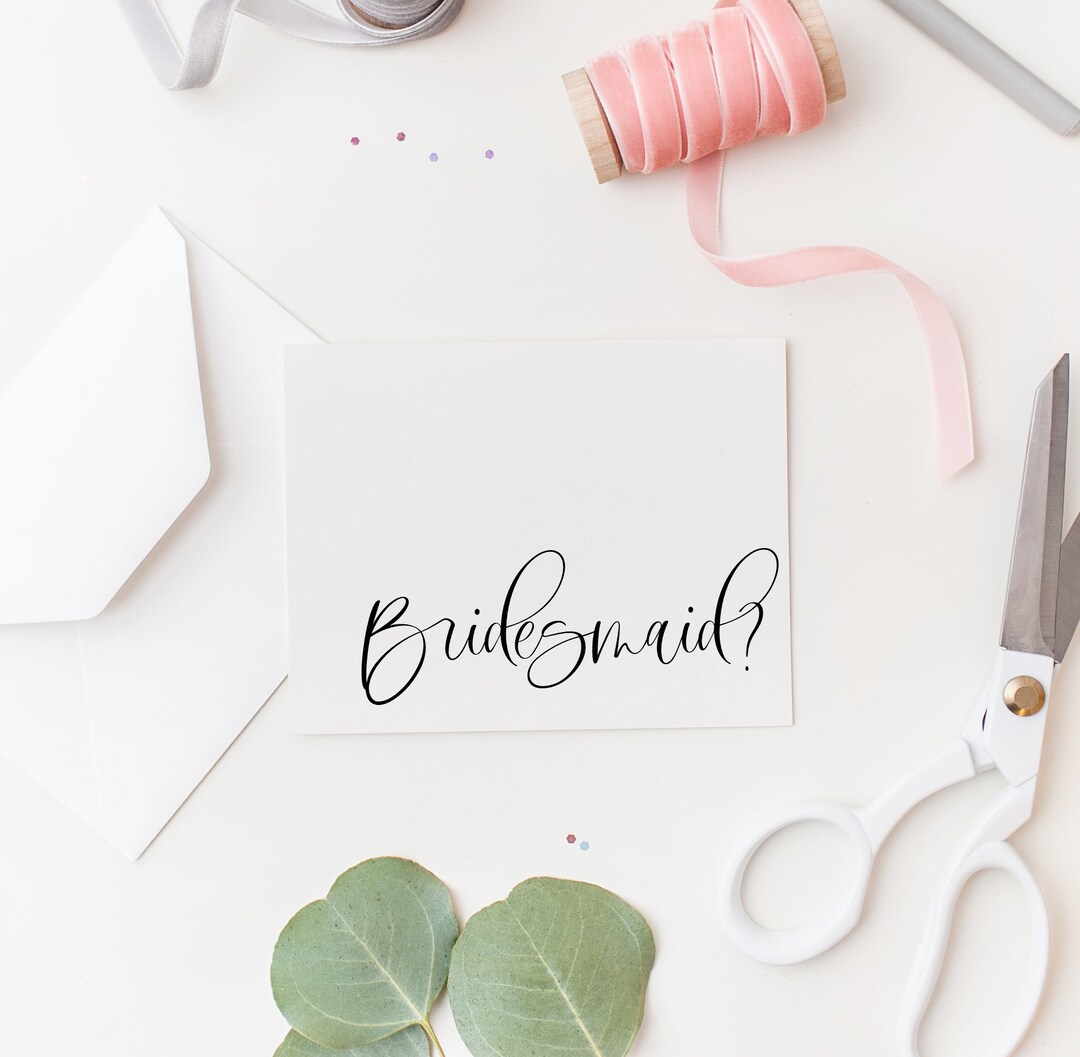 Bridesmaid Proposal Card, Printable Template (digital Download) - Etsy