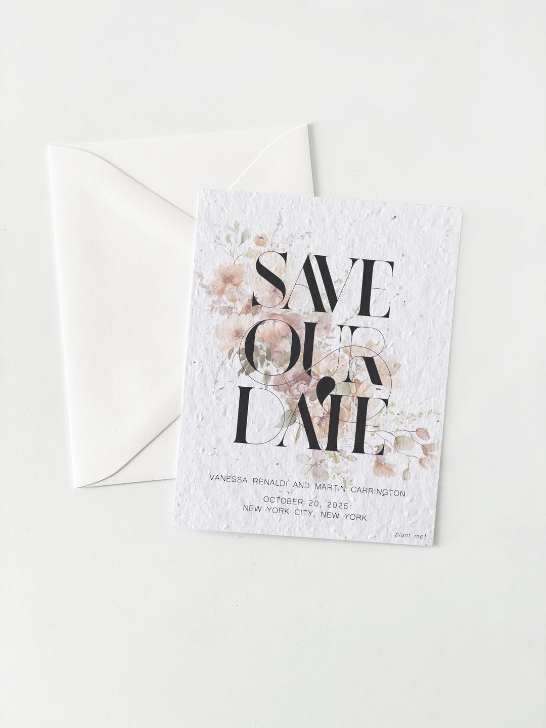 Grownotes™ Plantable Save the Date Cards Wedding Save Our Date Seed ...