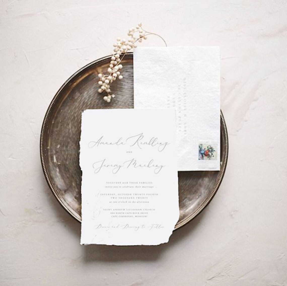 Signature Calligraphy Wedding Invitation Suite Template DIY - Etsy