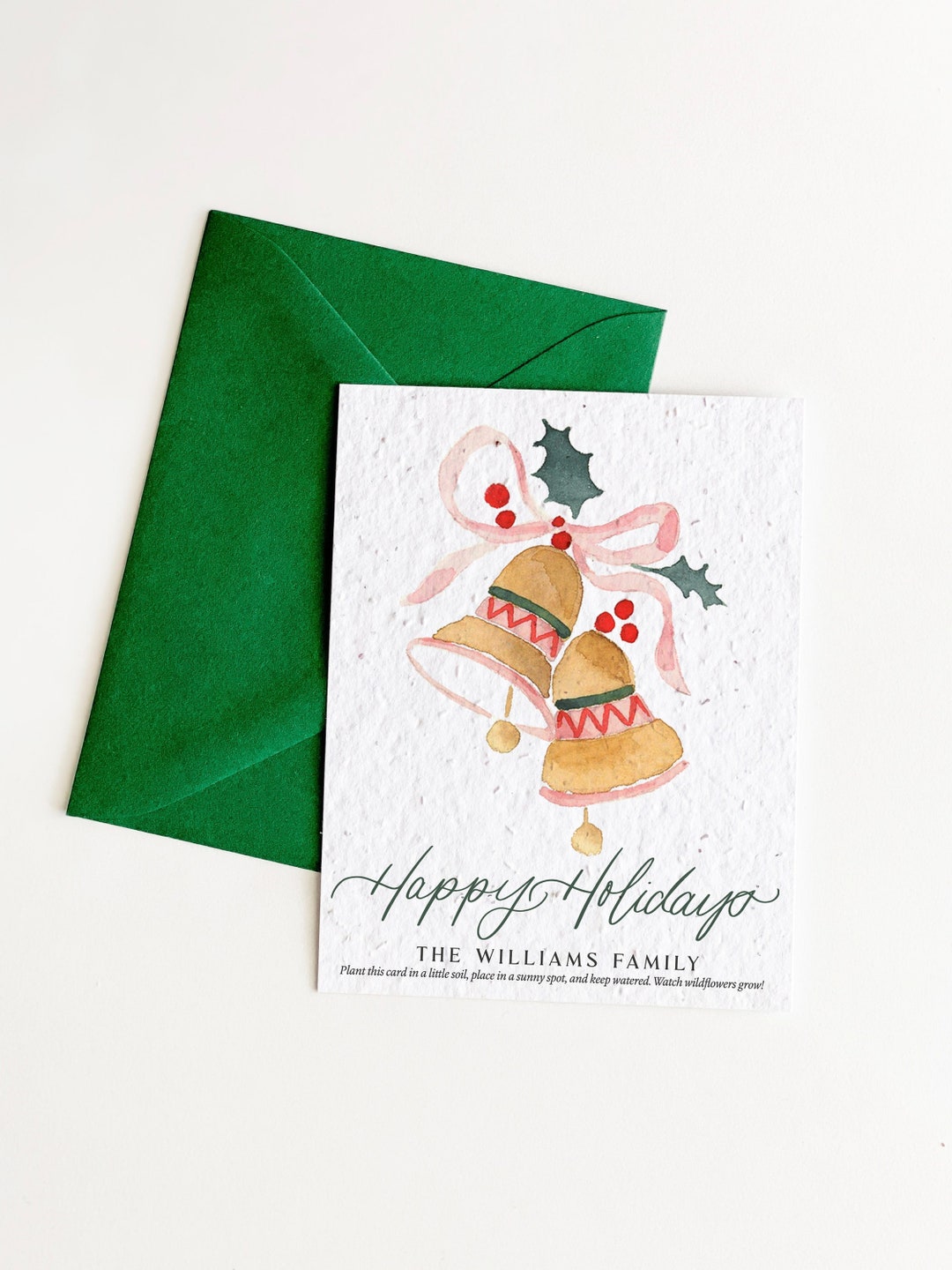 Grownotes™ Plantable Holiday Cards Personalized Seed Paper Christmas ...
