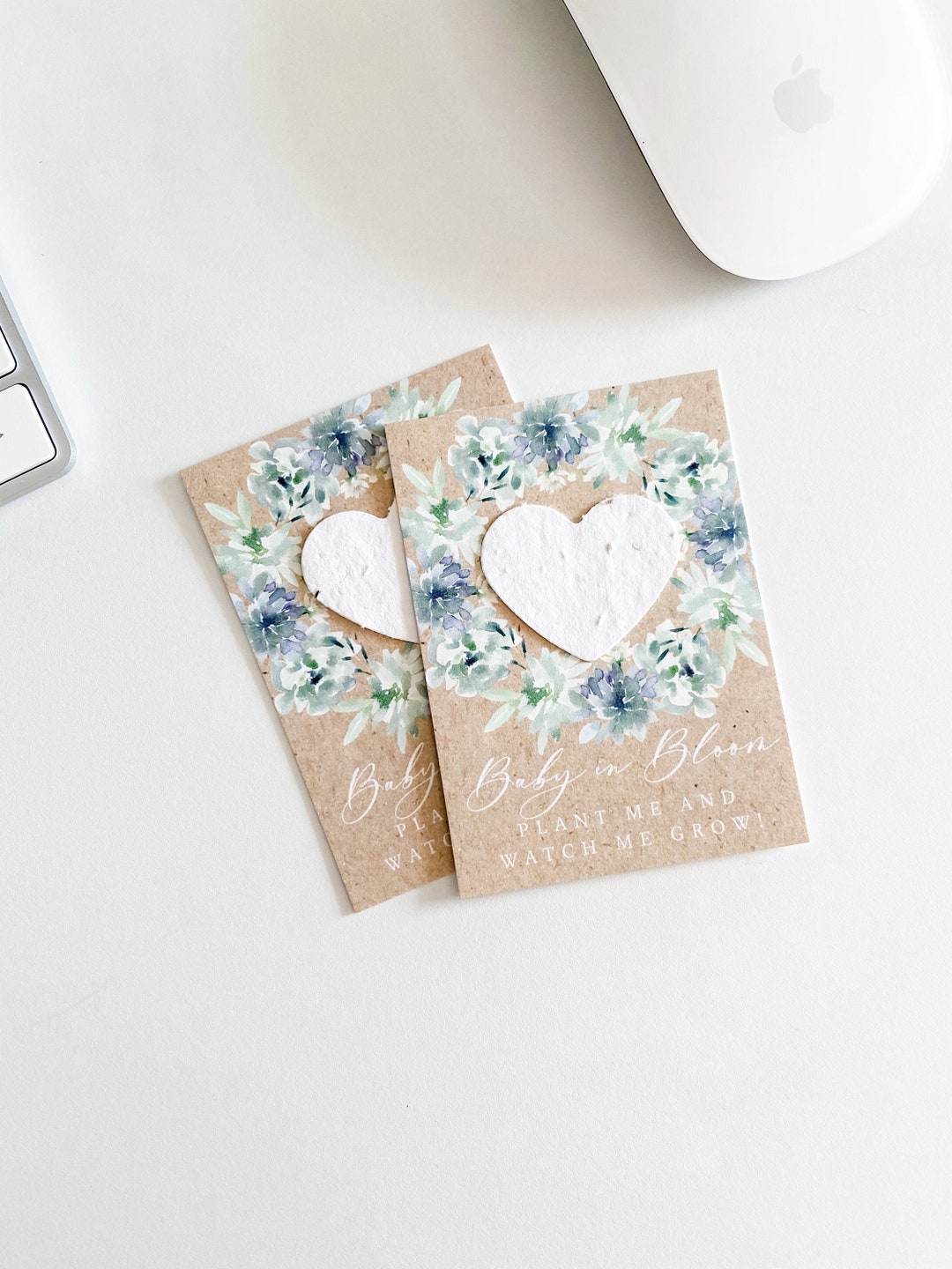 Grownotes™ Baby in Bloom Favor Cards, Baby Shower, Plantable Favors ...