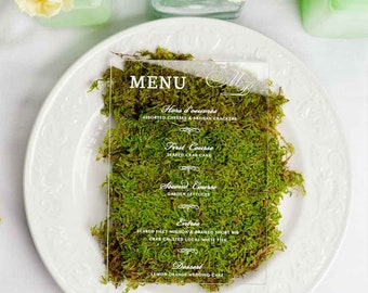 Transparent Menu - Etsy