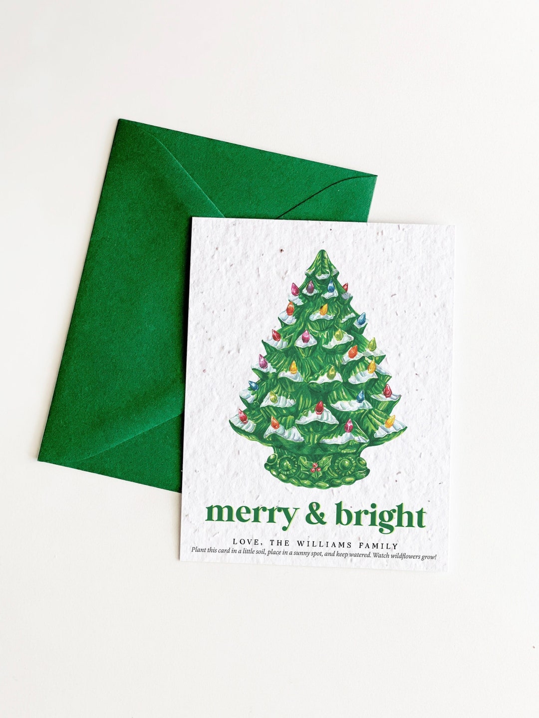 Grownotes™ Plantable Holiday Cards Personalized Seed Paper Christmas ...
