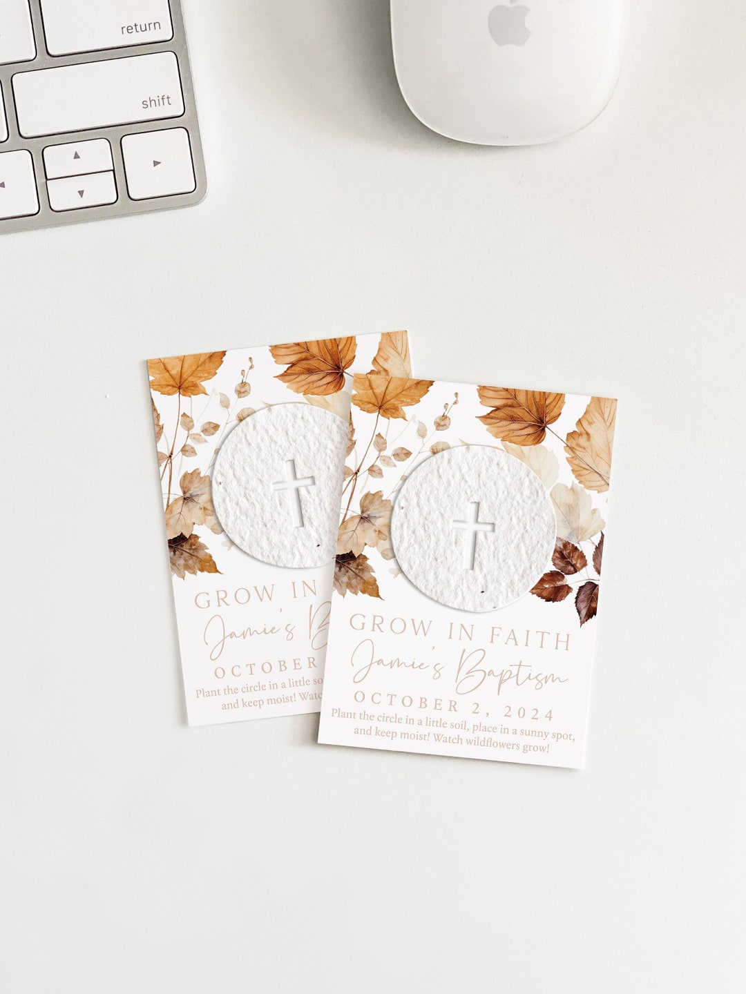 Grownotes™ Fall Baptism Favors Grow in Faith, Communion, Christening ...