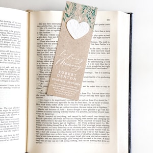 Memorial Bookmarks Plantable Seed Paper for Funeral Custom in Memory ...