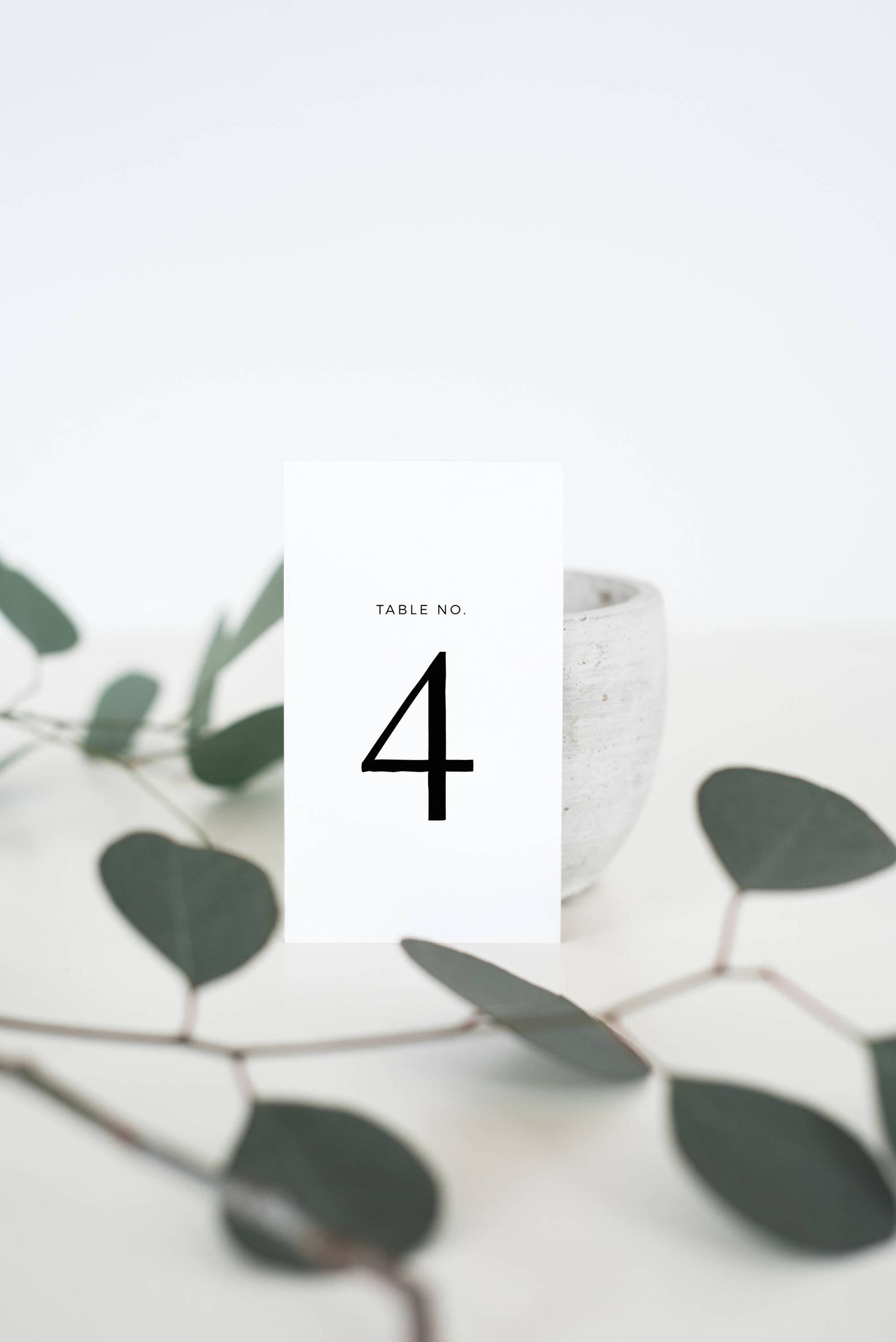 Classic Black and White Table Numbers Big Gara Printable | Etsy