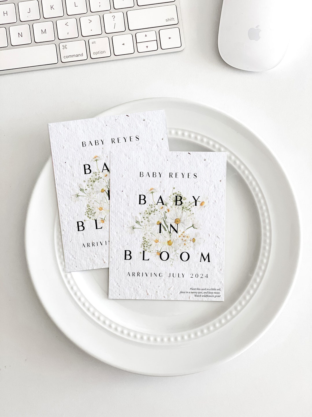 Grownotes™ Baby in Bloom, Baby Shower, Plantable Favors, for Guests ...