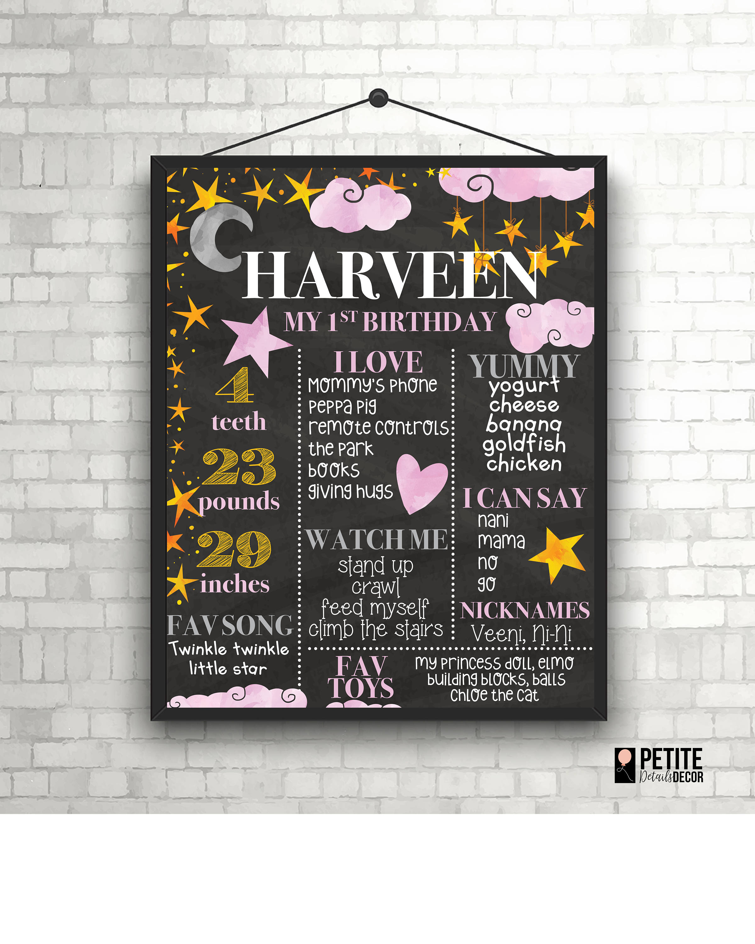 Party Supplies Party Décor Blush and Gold Sign INSTANT DOWNLOAD PTTLS ...
