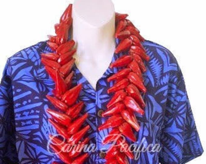 Samoan Men’s Traditional Red Ula Fala - Etsy