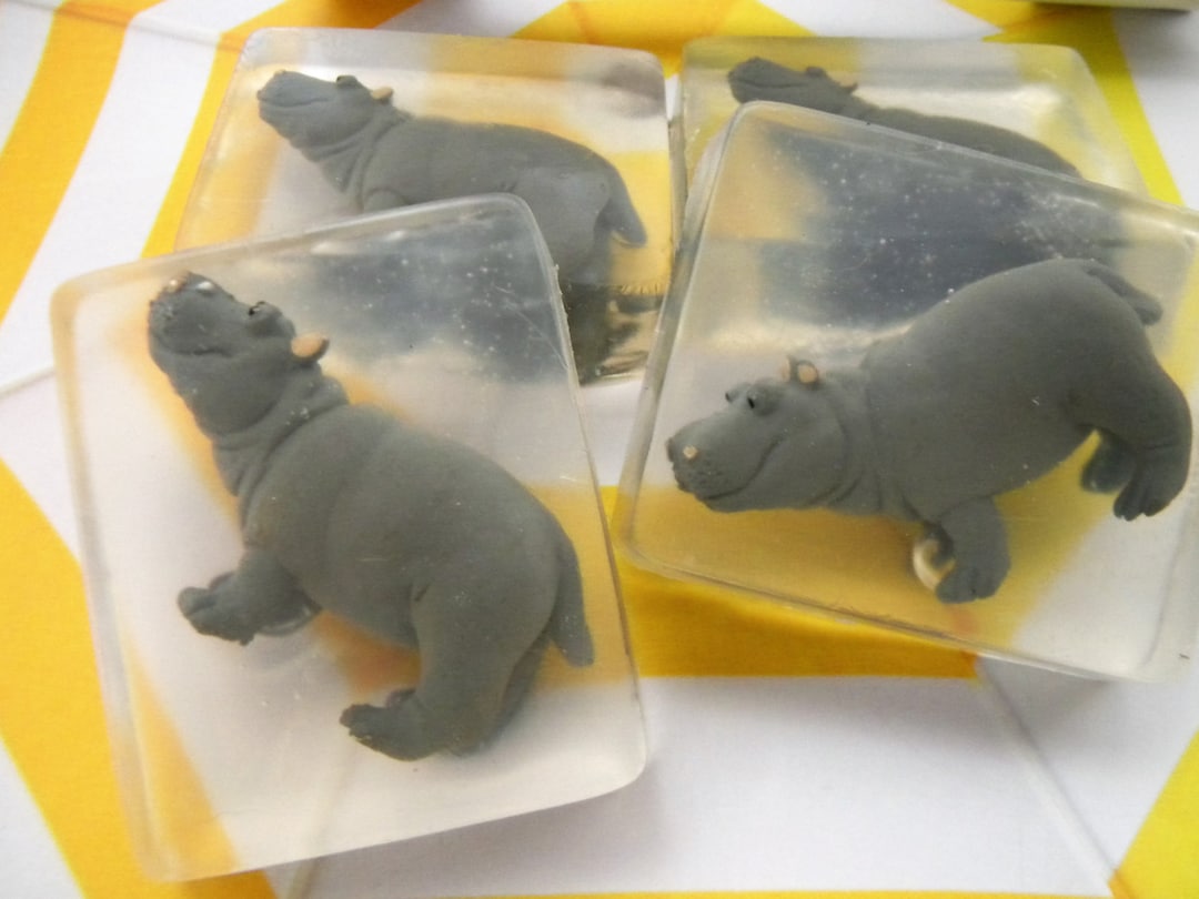 Hippo Soap / Baby Hippo LTD/ Hippo Party Favors - Etsy