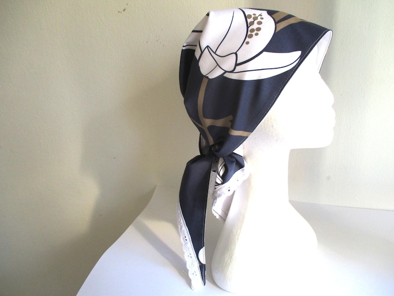 Chemo Triangle Cotton Head Scarf Sewing Pattern – Lace Edge, S-3XL (PDF ...