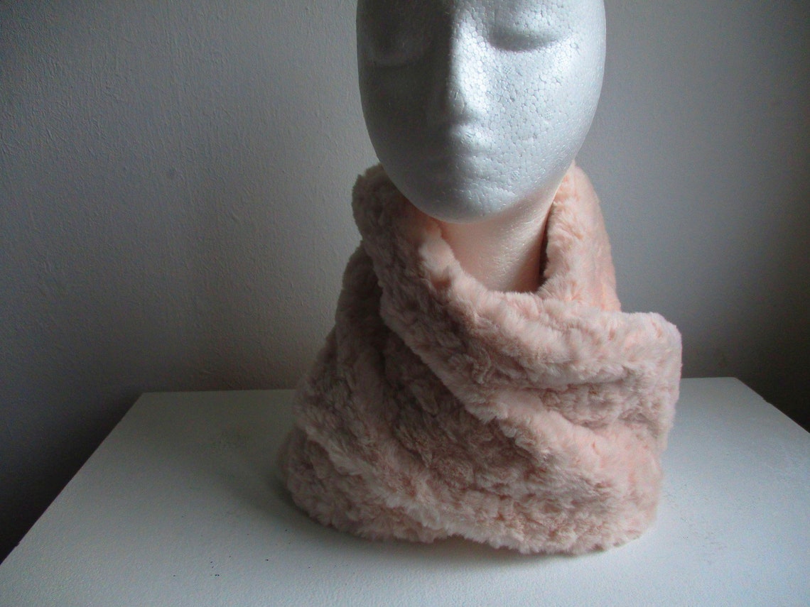 Fleece & Faux Fur Infinity Scarf Sewing Pattern: 8 Sizes (PDF) - Etsy