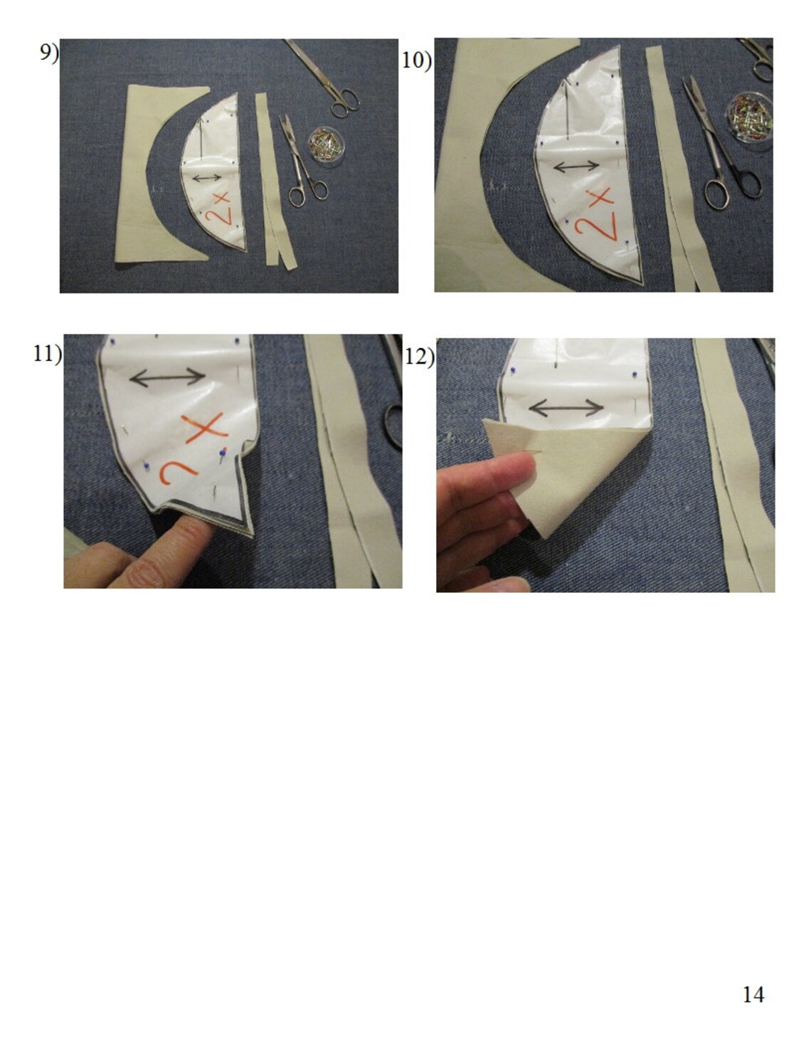 Summer Visor Single Layer Head Scarf Sewing Pattern Pdf/ Photo | Etsy