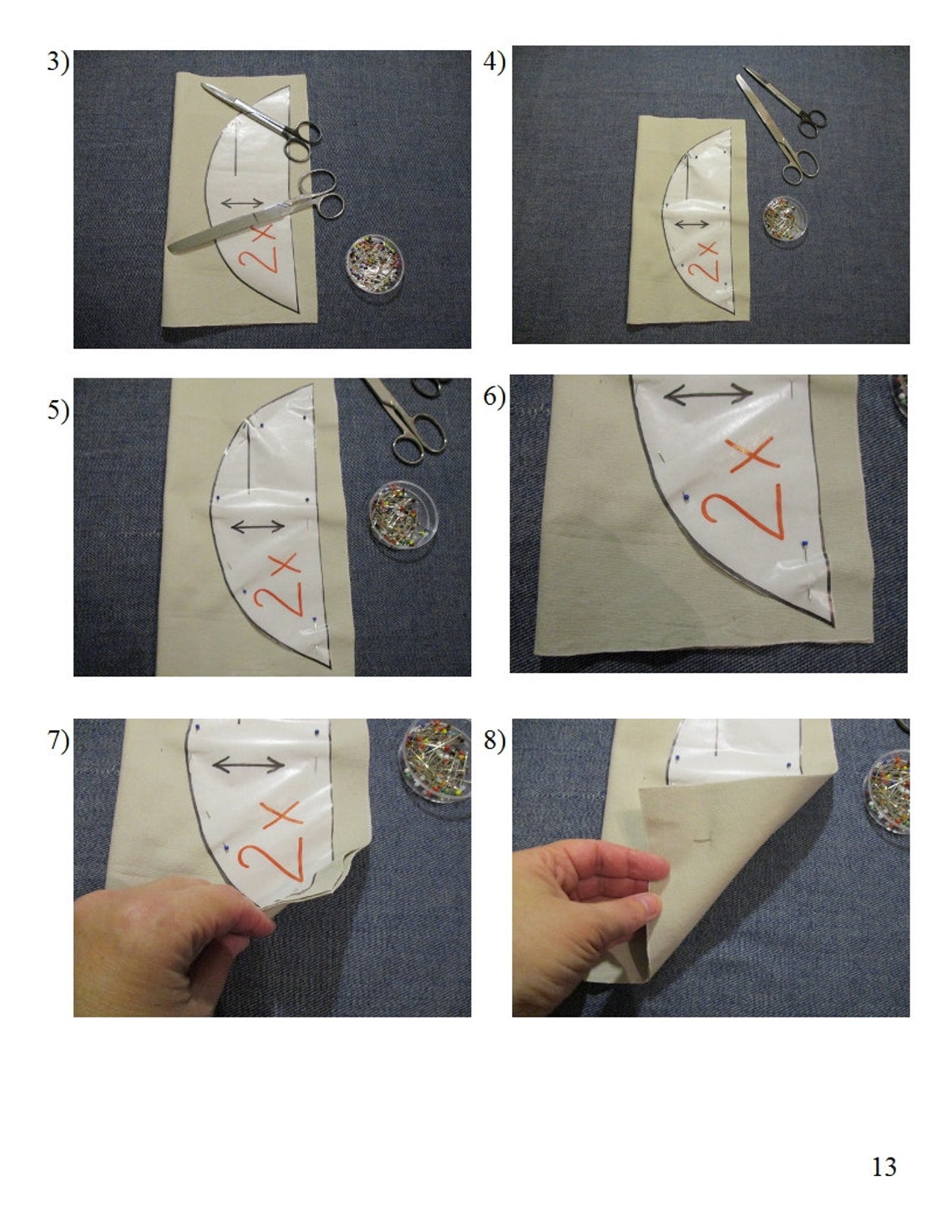 Summer Visor Single Layer Head Scarf Sewing Pattern Pdf/ Photo | Etsy