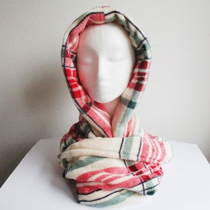 Fleece Infinity Hood Scarf Sewing Pattern: Winter Headcover (XS-4XL ...