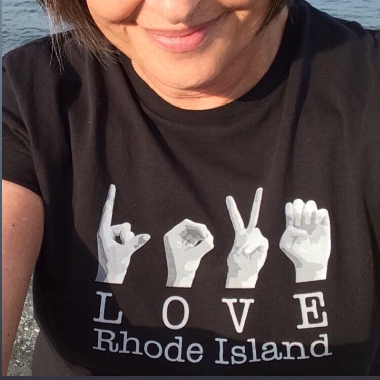 ASL LOVE Rhode Island Destination Tee Shirt - American Sign Language ...